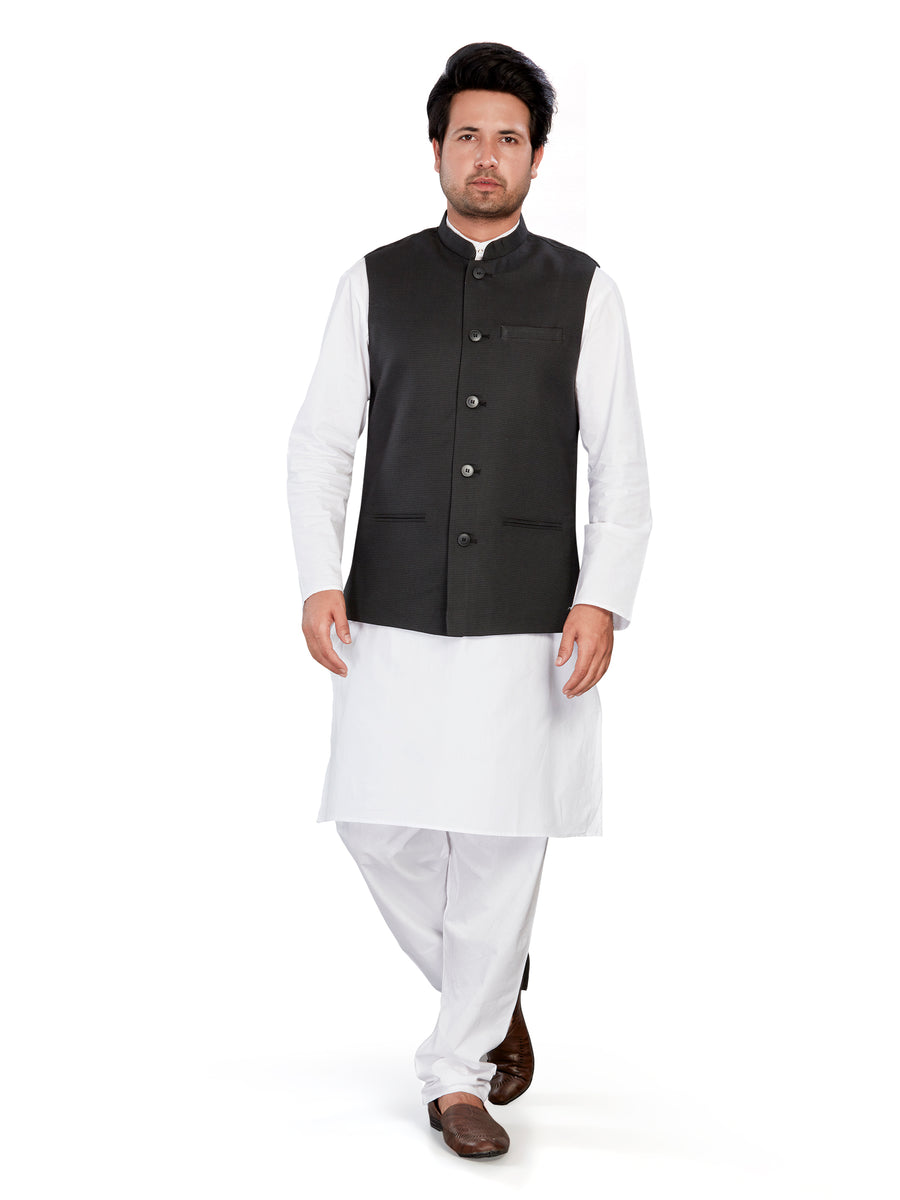 Premium Self Checkered FitBit Limited edition Designer Nehru Jacket, G ...