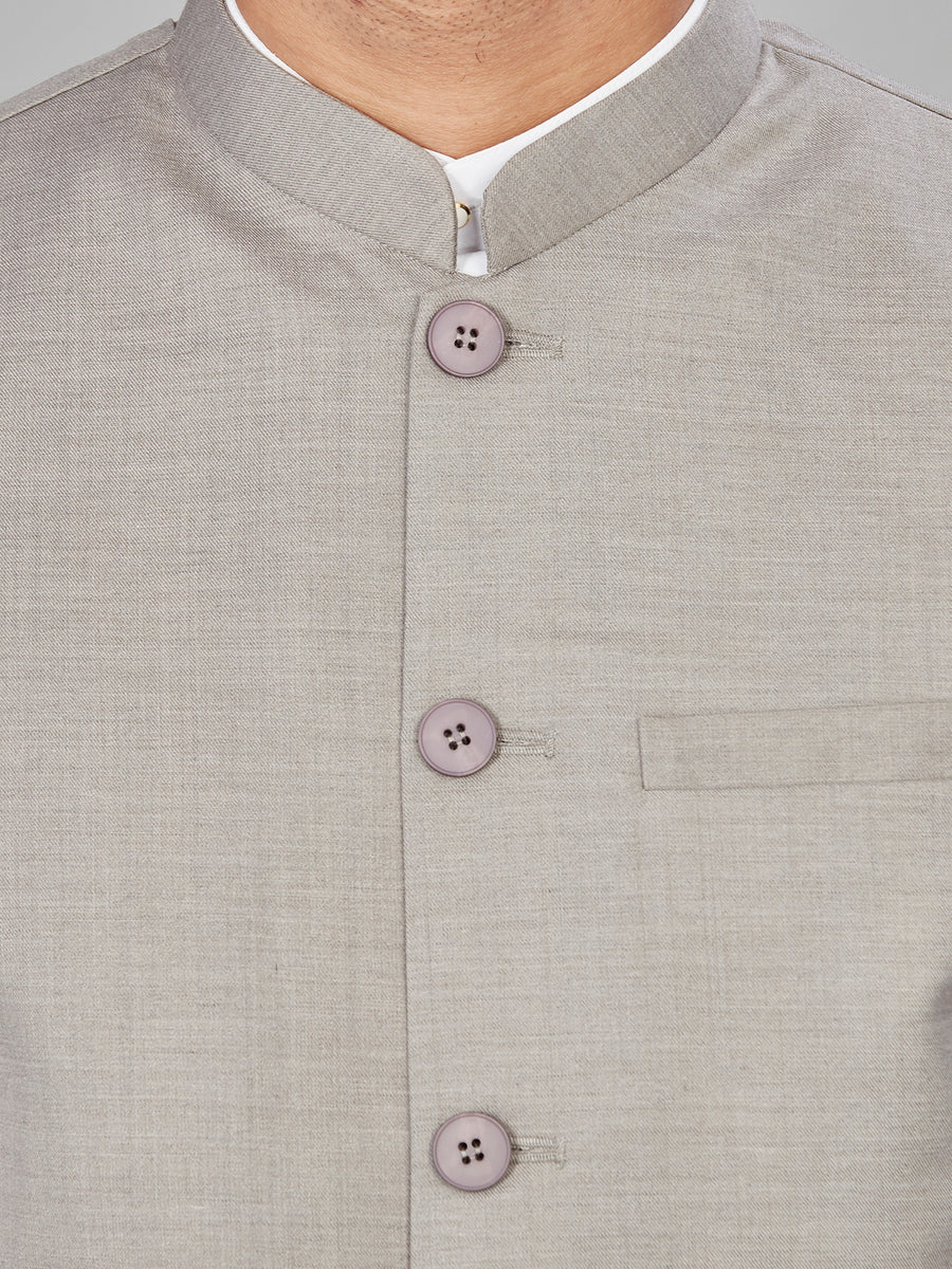 Premium Solid Limited edition Designer Nehru Jacket, Steel Grey, Regul ...